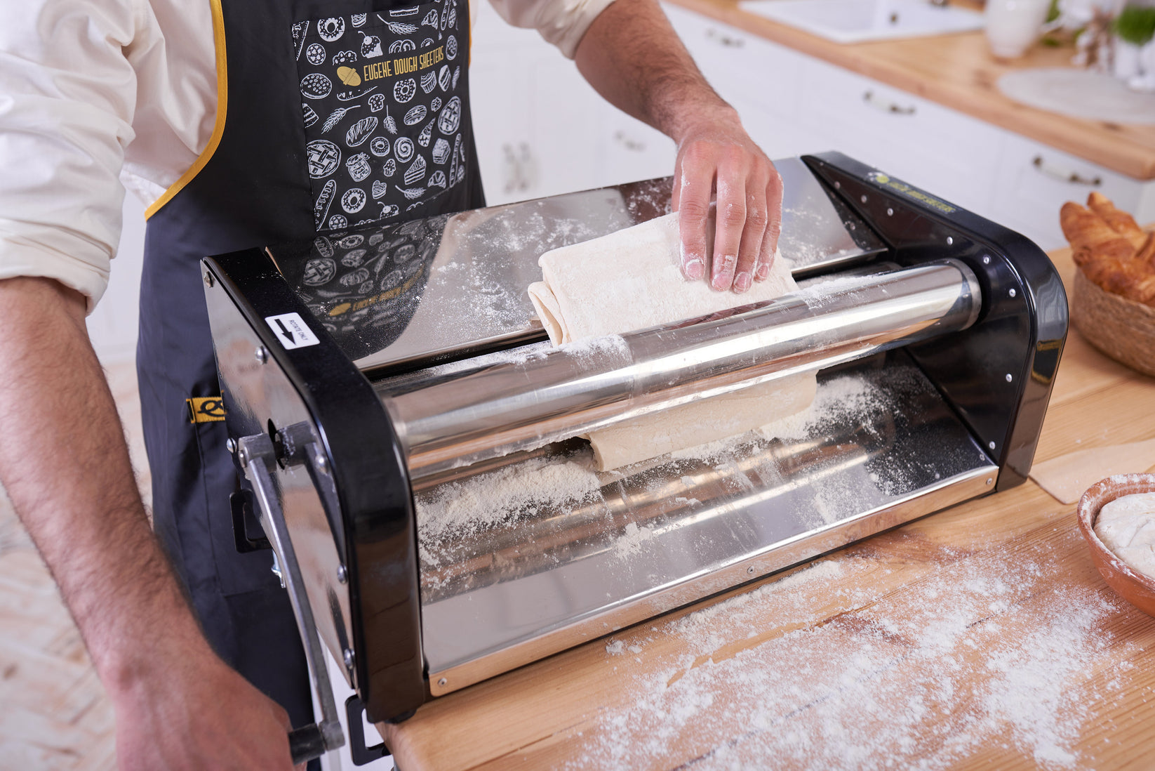 Manual Dough Sheeter – Precision Dough Roller for Pizza, Pastry, Fonda ...